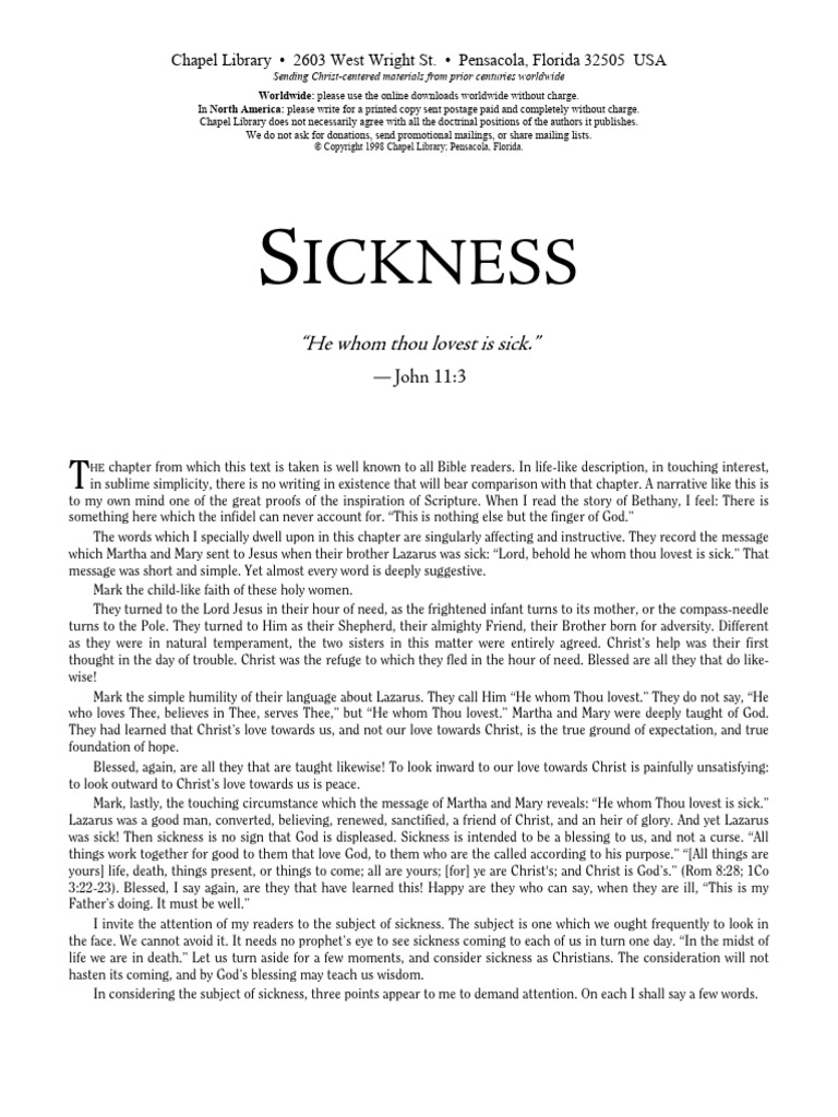 Sickness | PDF