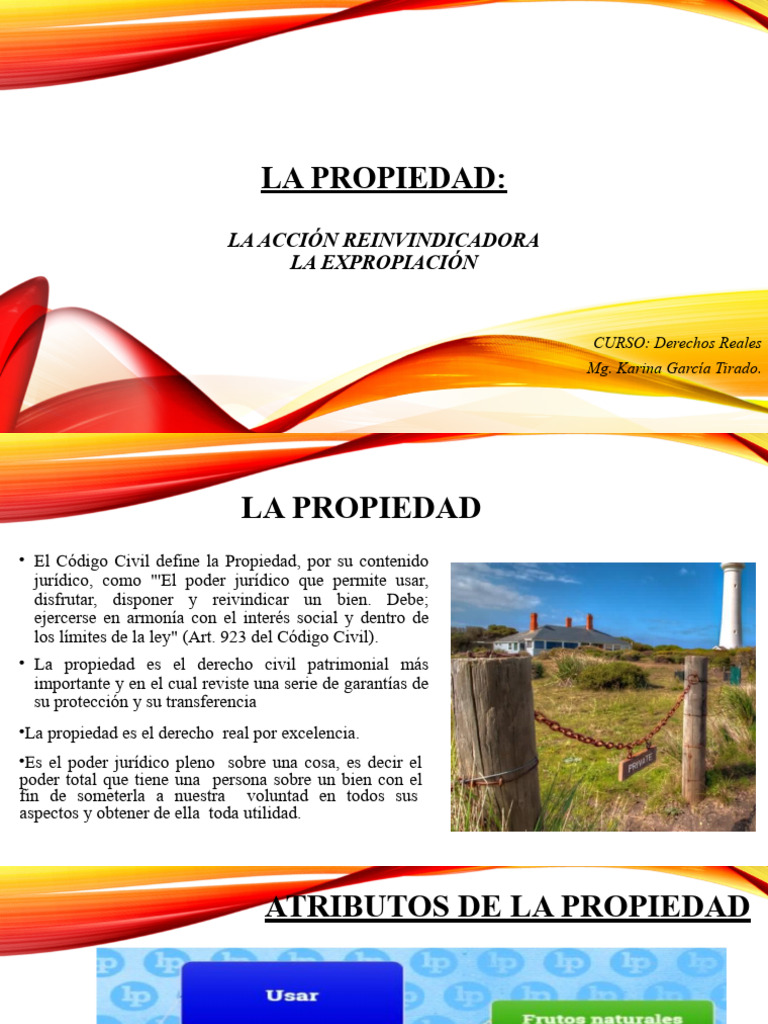 La Propiedad | PDF | Propiedad | Derecho civil (sistema legal)