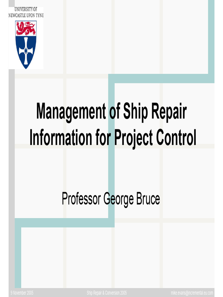 Managing Ship Repair Information For Project Control | PDF ...
