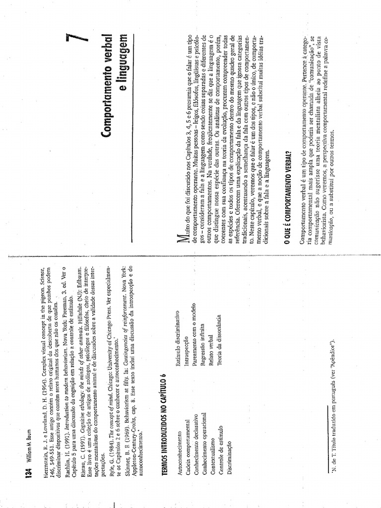 Texto 16 - BAUM - Compreender o Behaviorismo_cap 7 | PDF