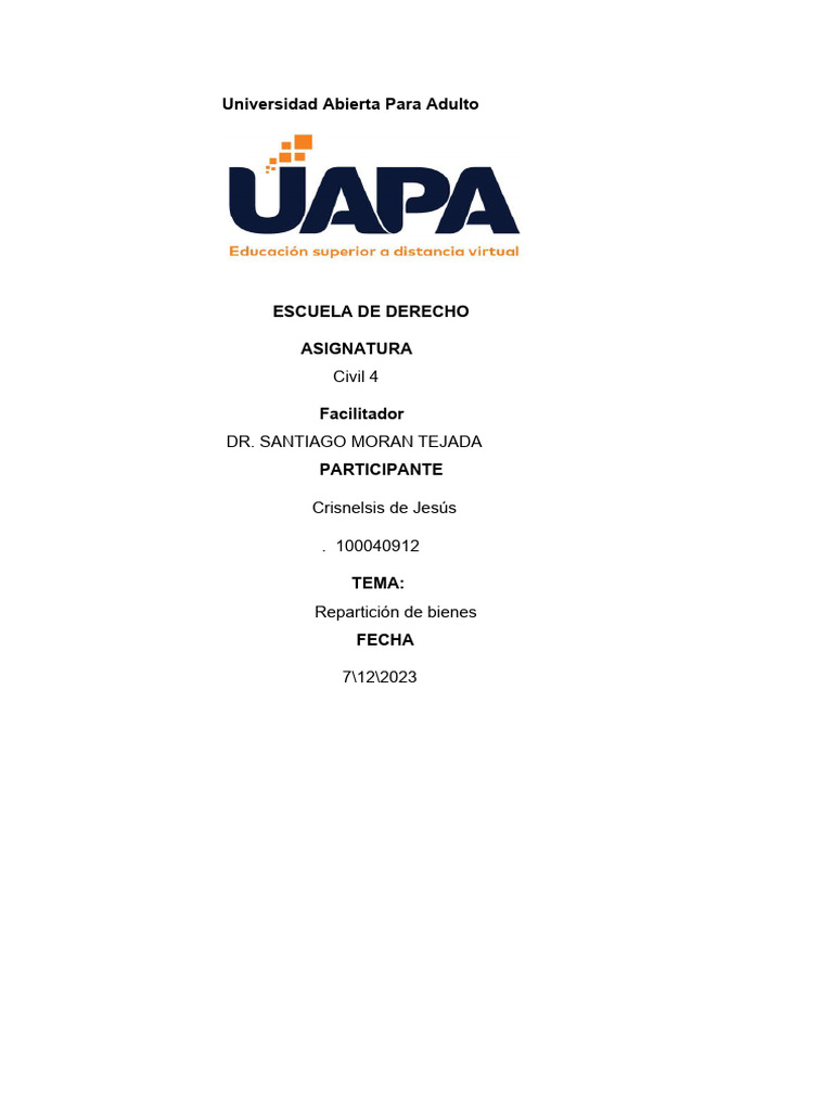 Criss 4 | PDF | Herencia | Justicia