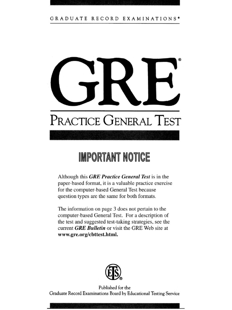 GRE | PDF