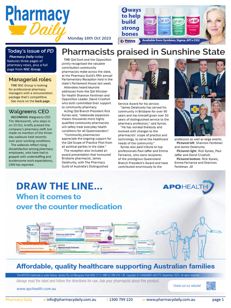 Pharmacy Daily 16th Oct 2023 | PDF