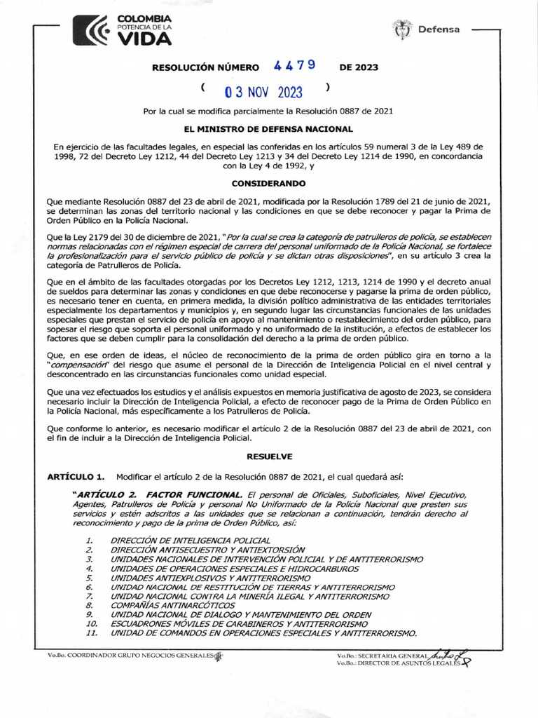 Resolución 4479 de 2023 | PDF