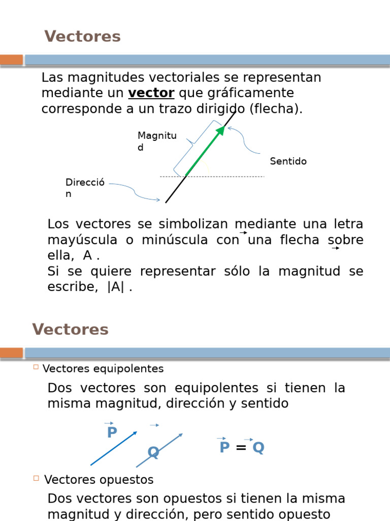 Conceptos Clave de Vectores y Operaciones | PDF | Vector Euclidiano ...