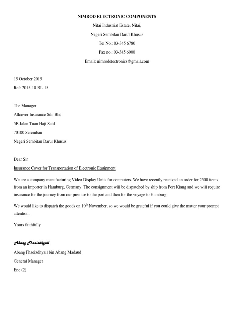 Fully Blocked Business Letter | PDF