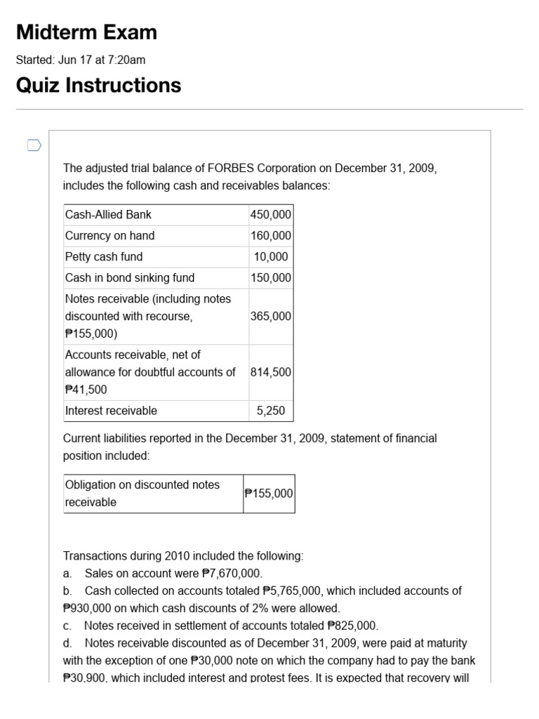 AC 103 Midterm Exam PDF | PDF | Debits And Credits | Cheque
