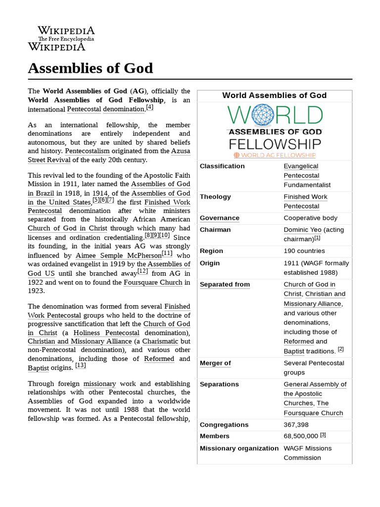 Assemblies of God Extra | PDF