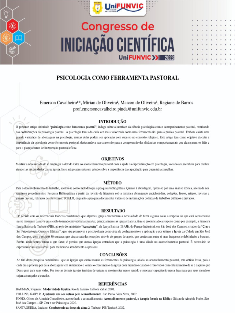 Banner TCC Psicologia | PDF