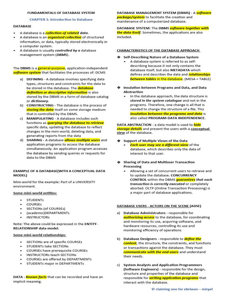 FDS-REV | PDF | Databases | Relational Database FDS-REV | PDF | Databases | Relational Database