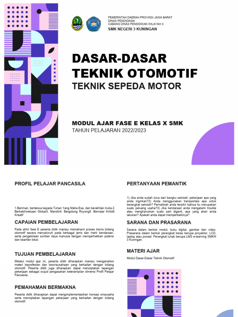 Template Modul Ajar Kurikulum Merdeka Ok | PDF
