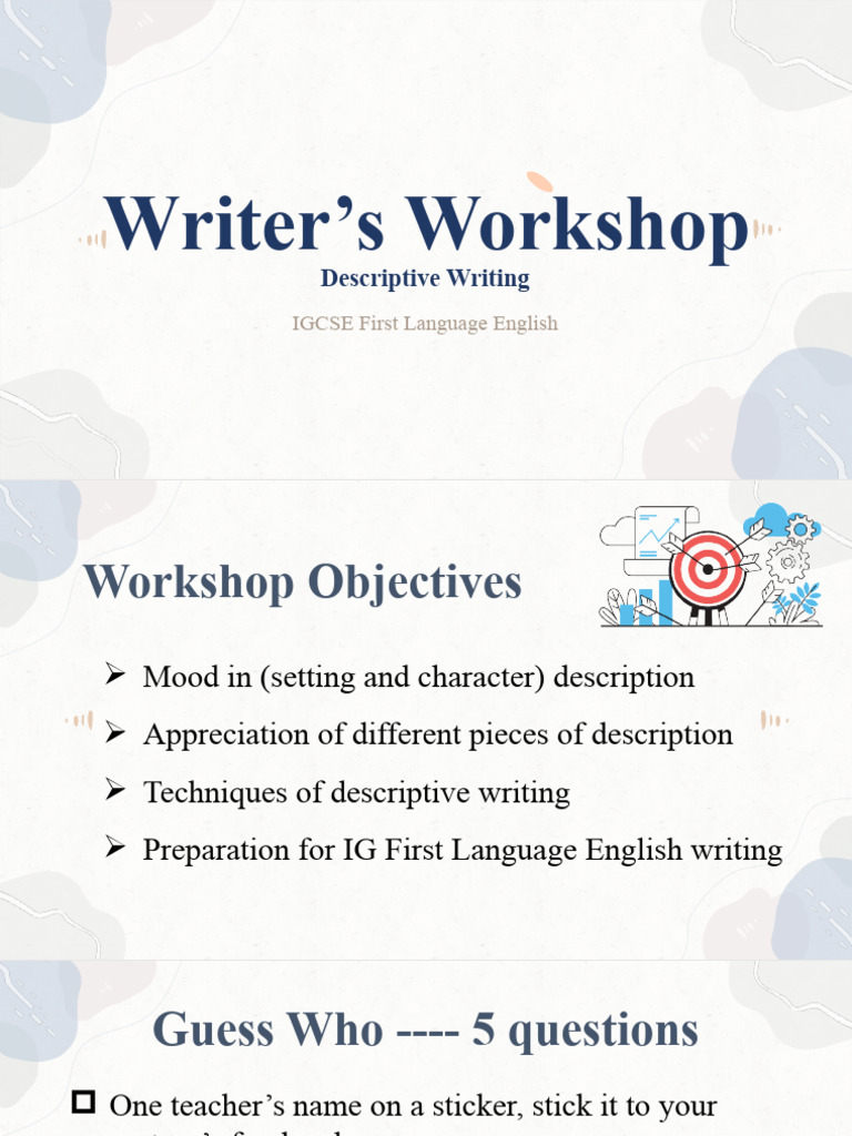Section 1 Descriptive Writing Pdf Emotions Senses