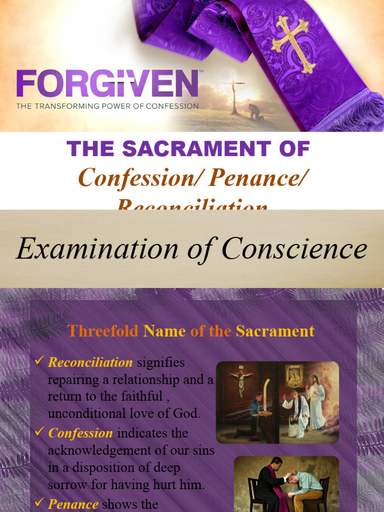 Sacrament of Confession | PDF | Confession (Religion) | Religious Belief And Doctrine