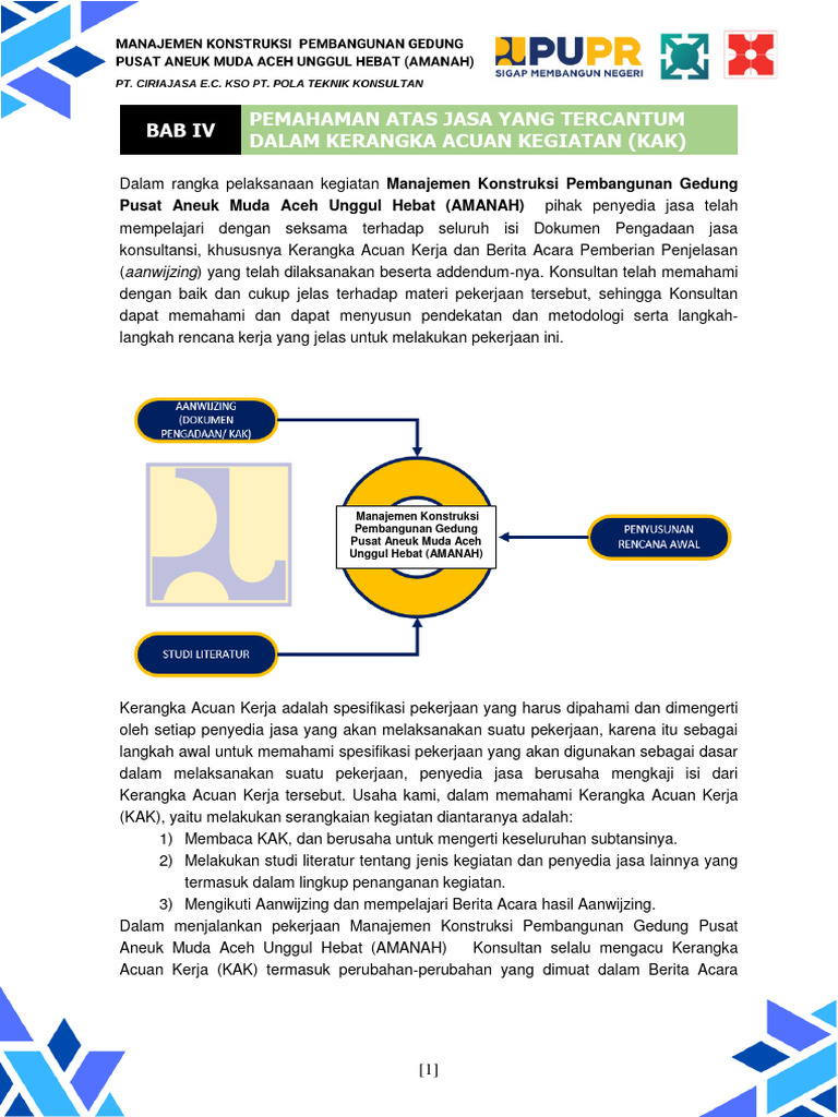 Proposal Teknis MK Amanah - Cec PTK | PDF