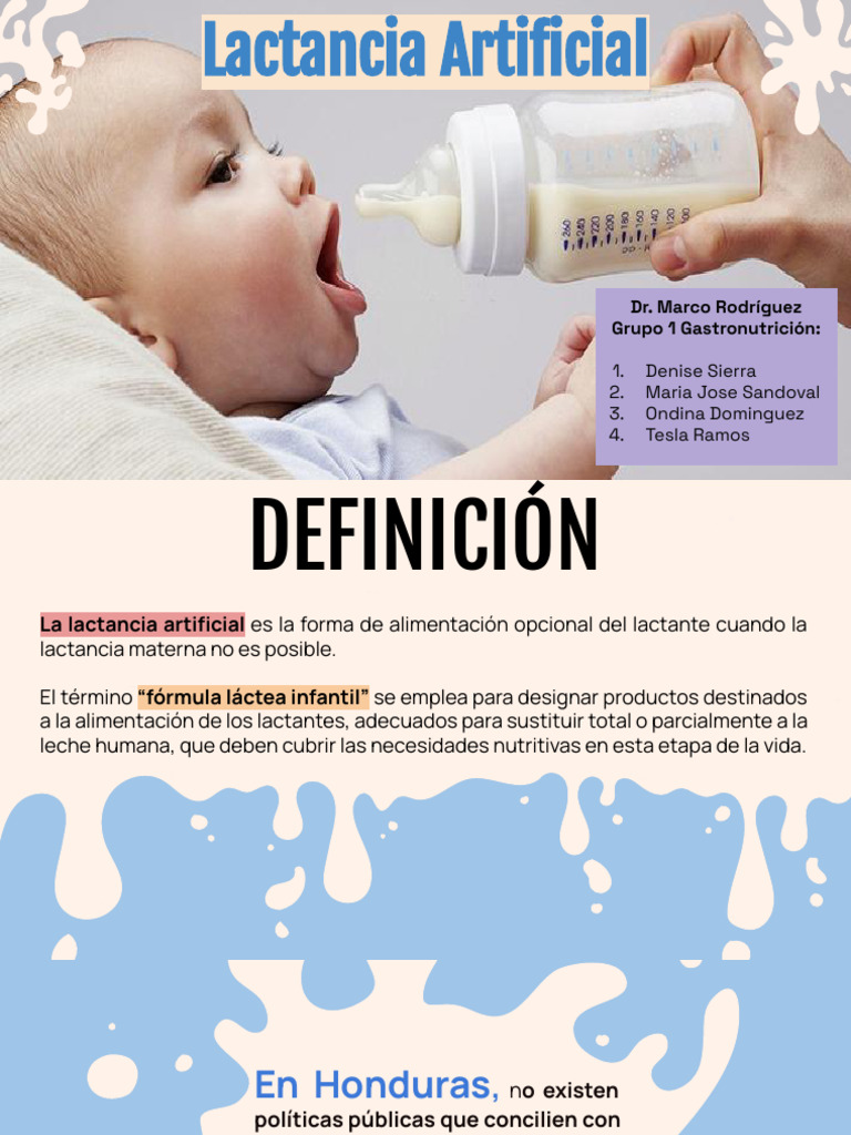 Lactancia Artificial | Descargar gratis PDF | Amamantamiento | Leche
