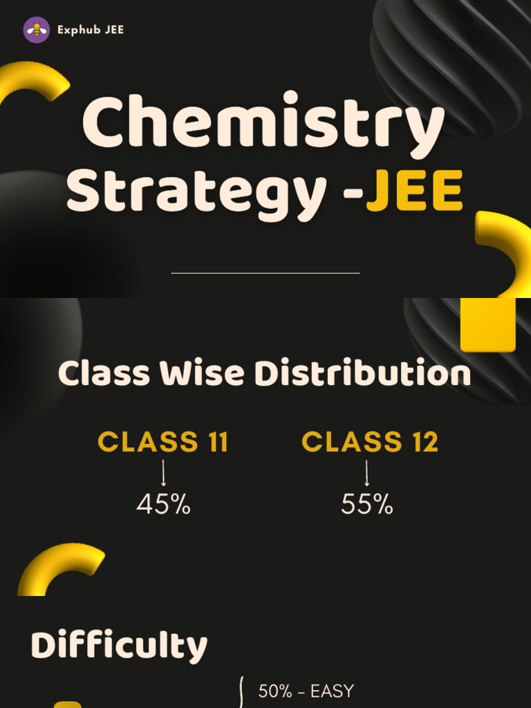 JEE Chemistry Strategy | PDF | Chemistry | Inorganic Chemistry