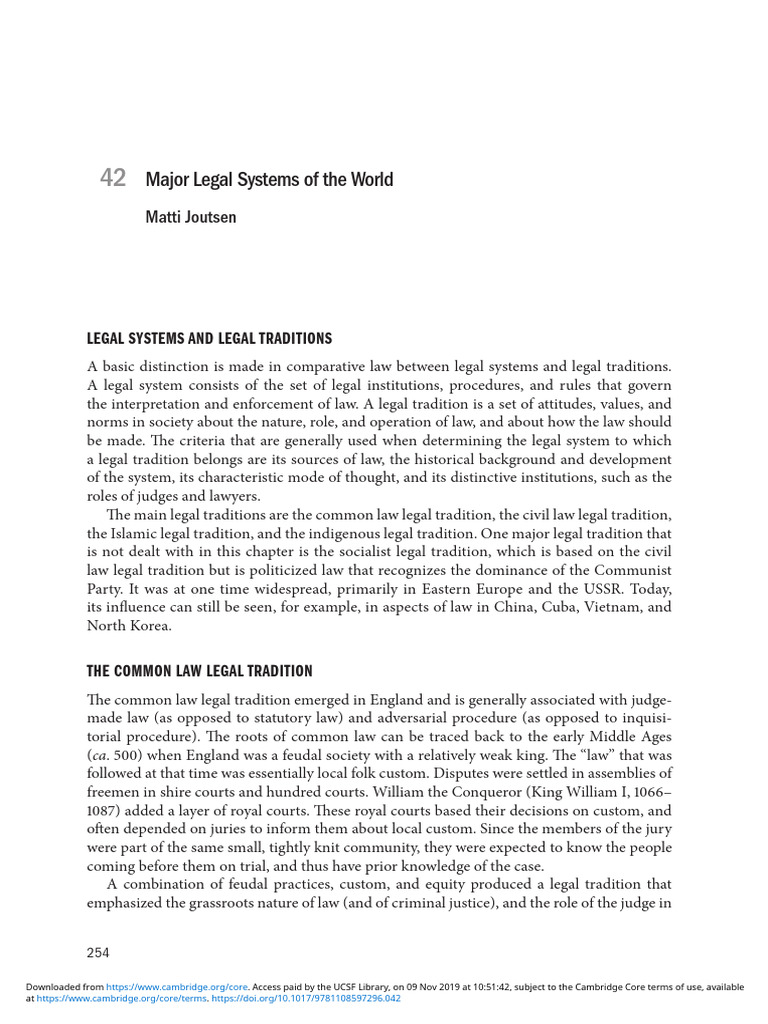Legal System | PDF