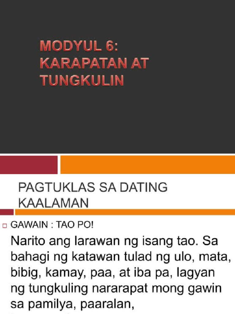 Karapatan at Tungkulin - Ma'am Thet | PDF