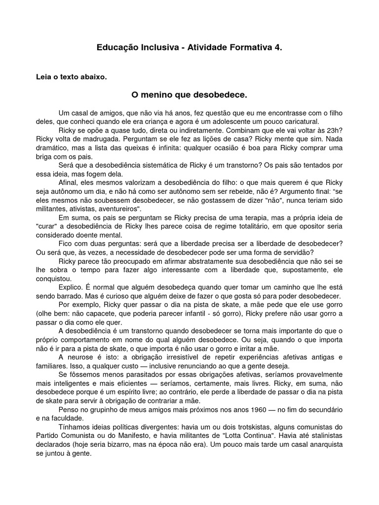 Atividade Formativa 4 | PDF