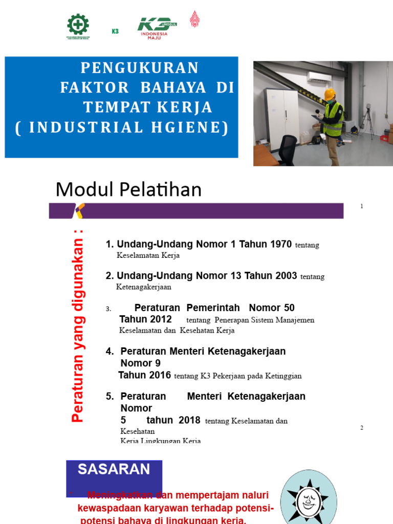 Modul Pengukuran faktor bahaya ditempat kerja | PDF