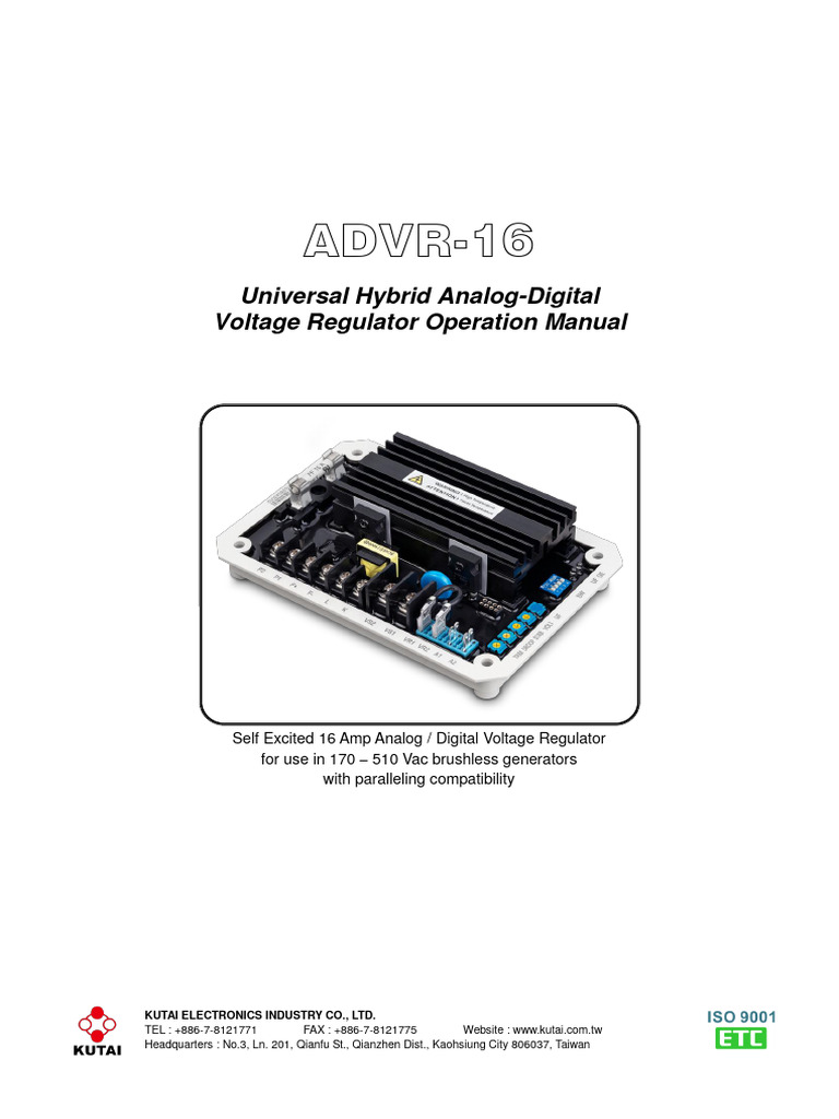 Advr 16 Manual en | PDF