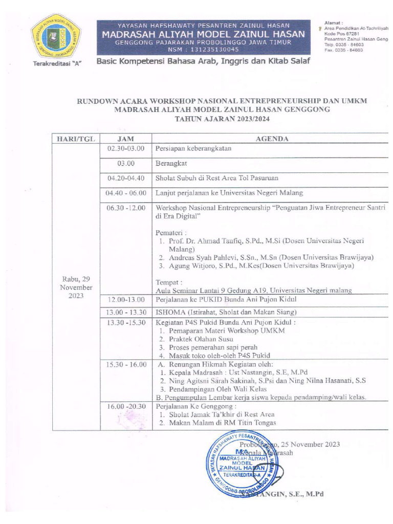 Rundown Outing Class X | PDF