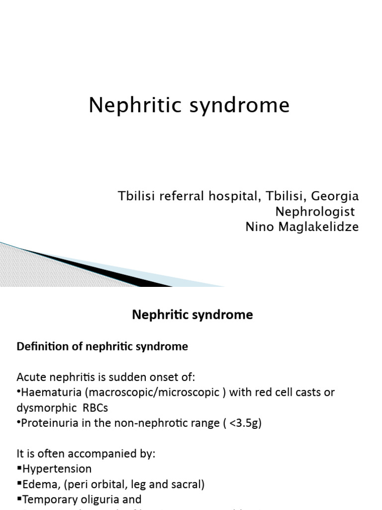 Nephritic Syndrome | PDF