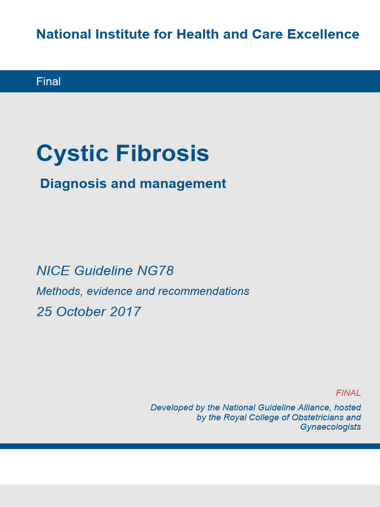 Full Guideline NICE2017 | PDF
