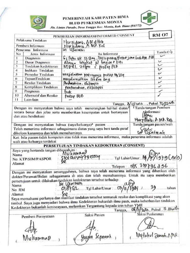 3.7.1.a. INFORMED CONCENT PASIEN | PDF