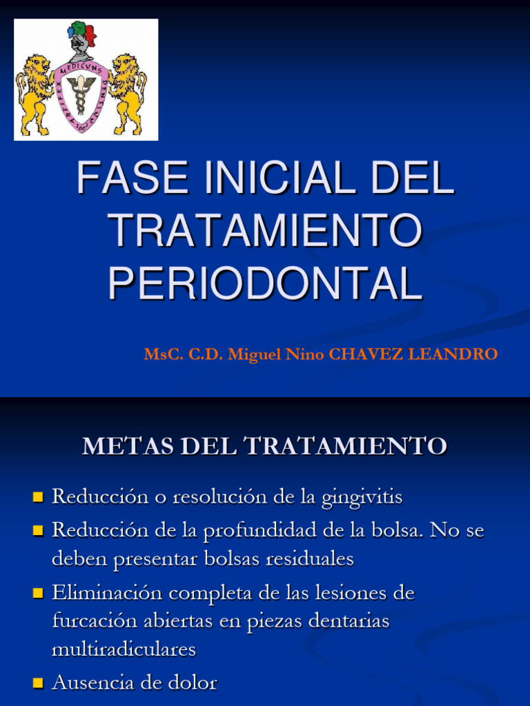 Fase Inicial Del Tratamiento Periodontal | PDF | Glándula suprarrenal ...