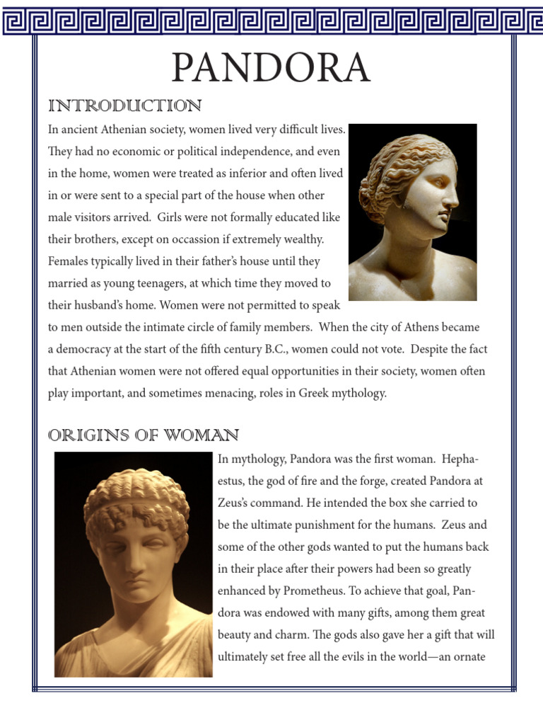 Lesson 3.2 - 1 - Pandoras Box | PDF | Prometheus | Zeus