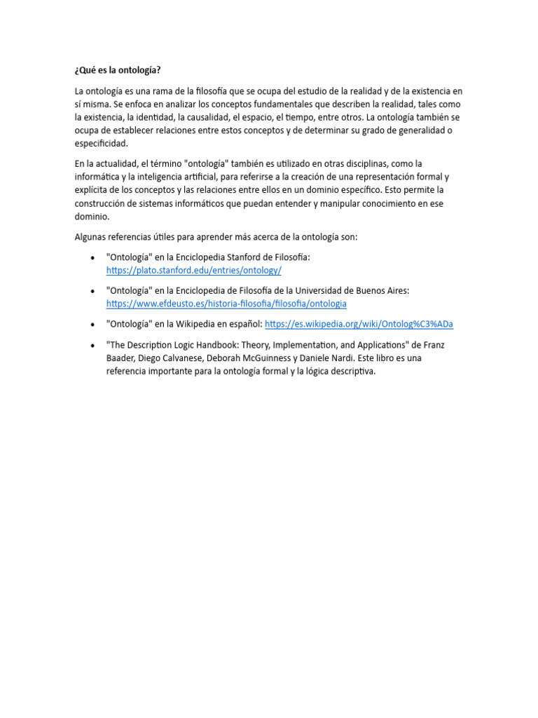 Qué Es La Ontología | PDF