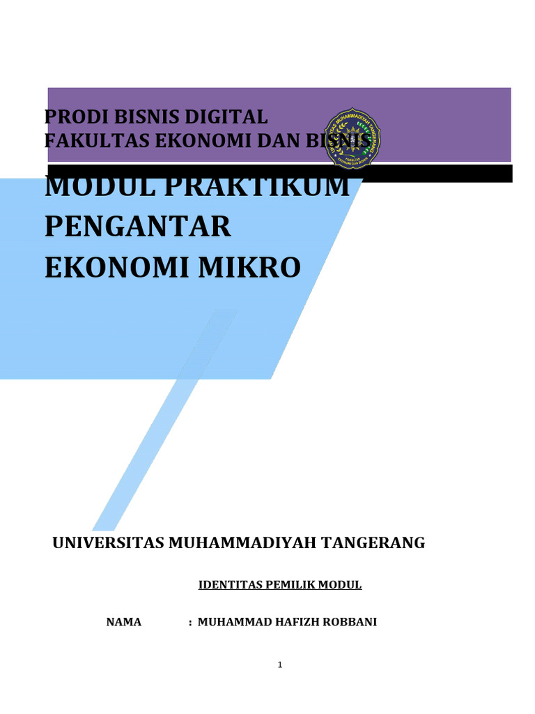Modul Ekonomi Mikro | PDF | Bisnis