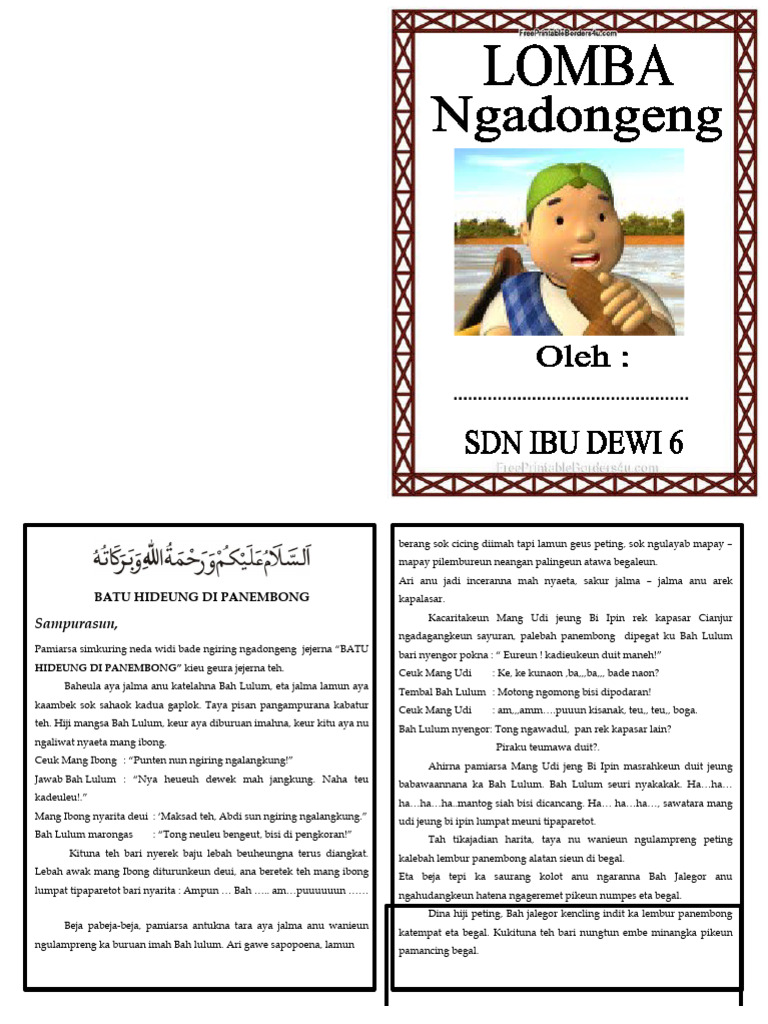 Dongeng Sunda | PDF