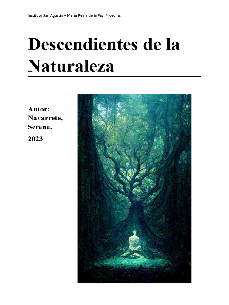 Descendientes de la naturaleza.... | PDF | Significado de la vida ...
