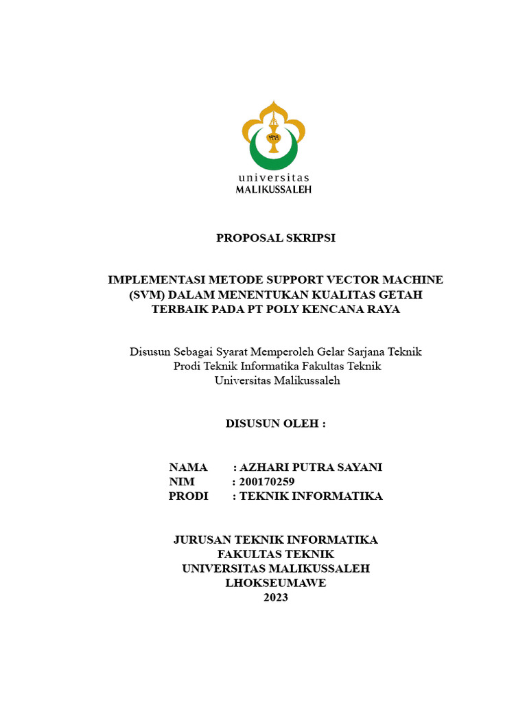 Proposal Skripsi | PDF