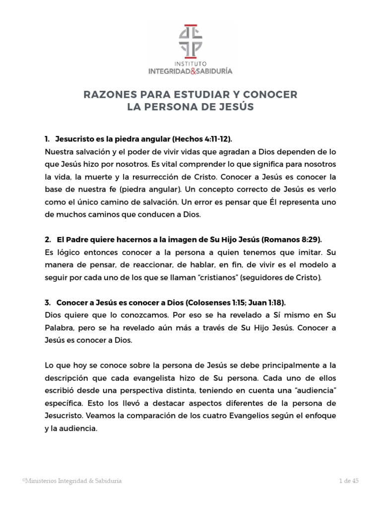 Discipulado I - Material de Estudio | PDF