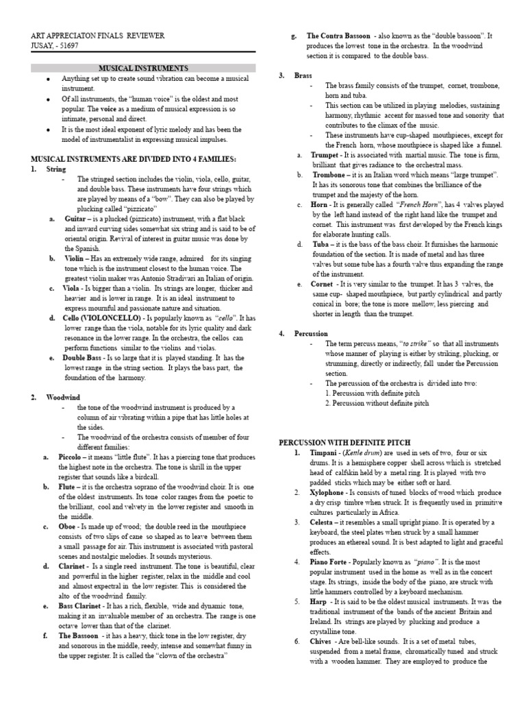 Art App Finals Reviewer | PDF