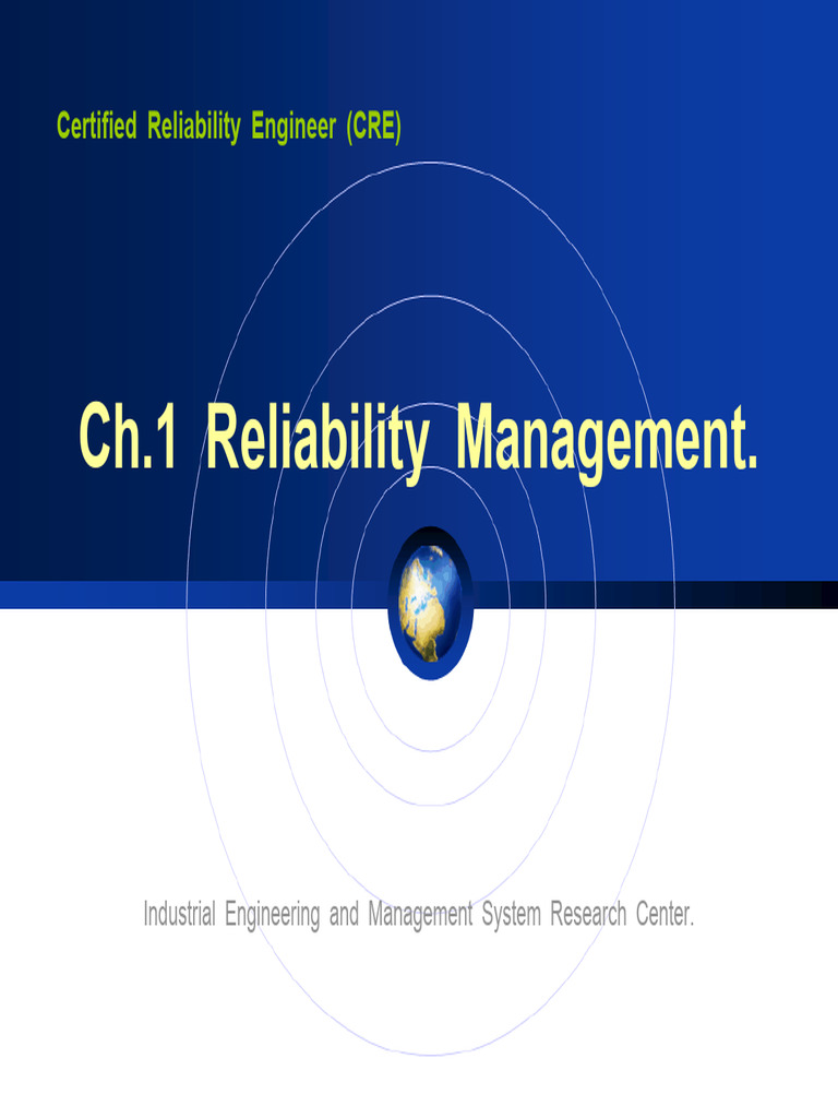 Ch2 Reliabilitymanagement | PDF | Reliability Engineering | Project ...