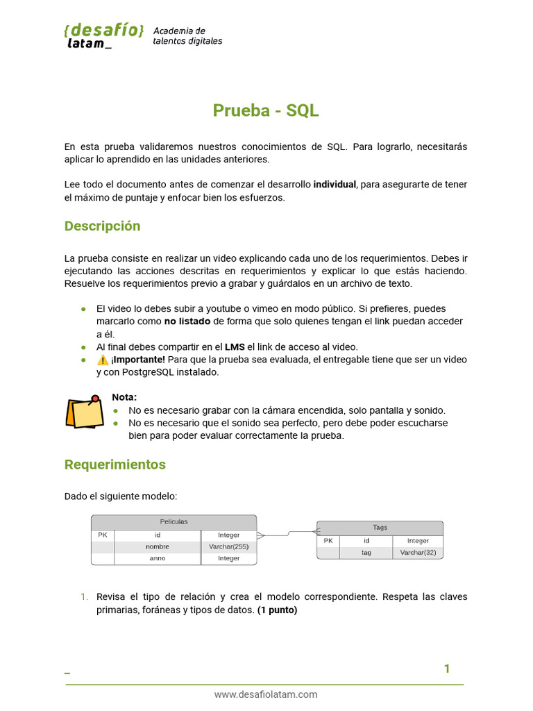 Prueba - SQL | PDF | SQL | Software
