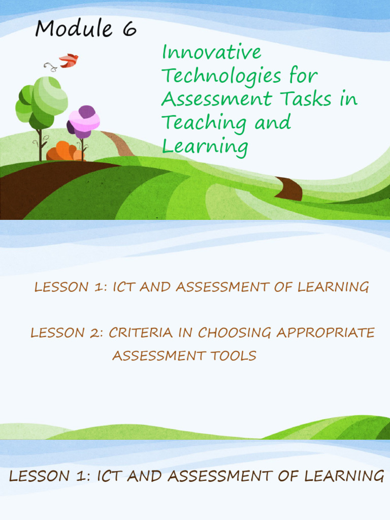 Module 6 Ped 105 | PDF | Educational Assessment | Educational Technology