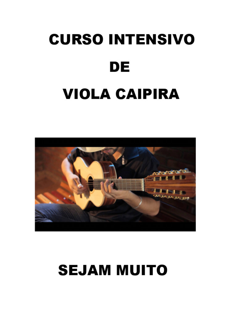 Curso Intensivo de Viola Caipira | PDF | Guitarras | Instrumentos de corda