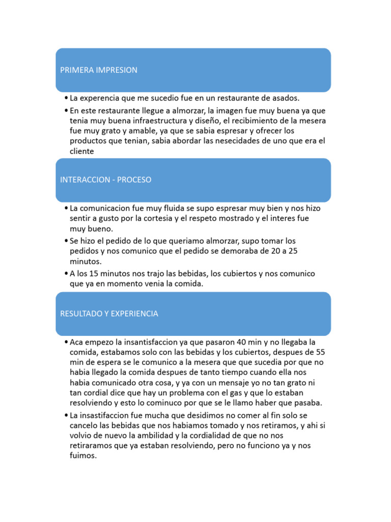 AA3-EV01 - Presentación Necesidades Del Servicio Al Cliente | PDF