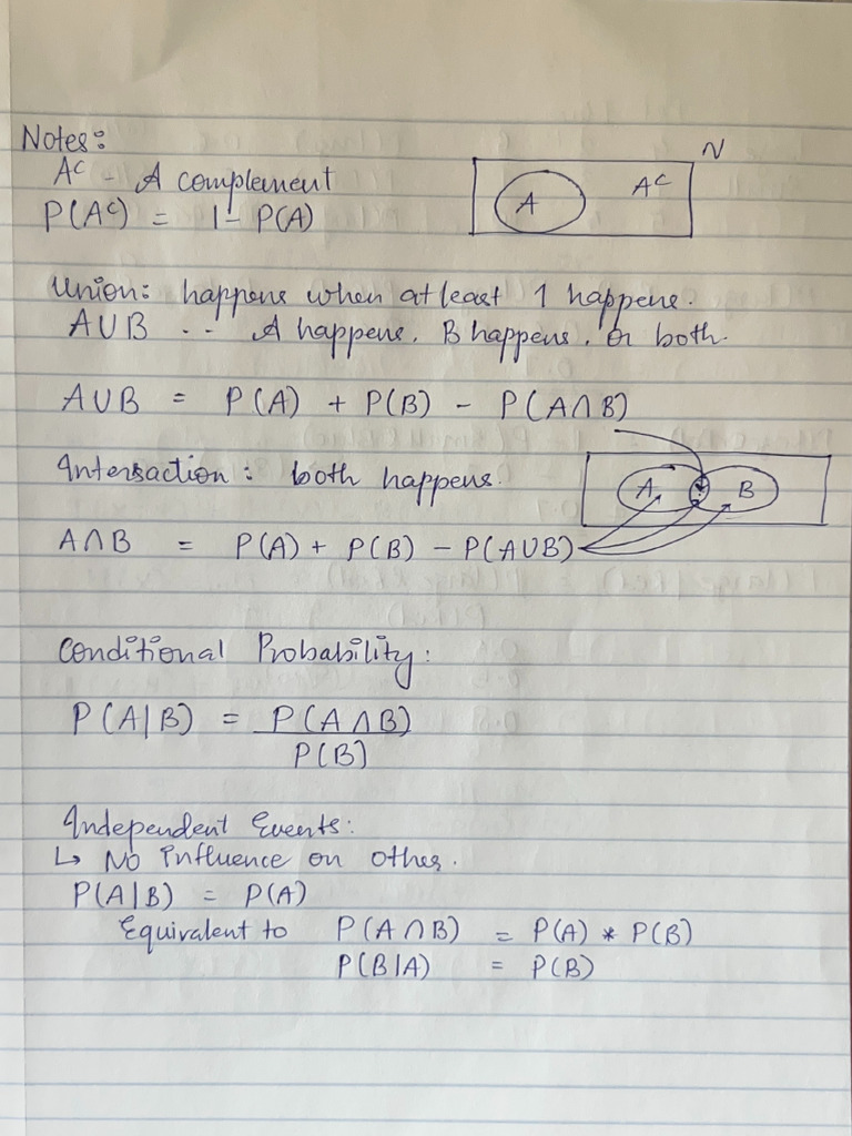 Ml Notes Formulas Pdf