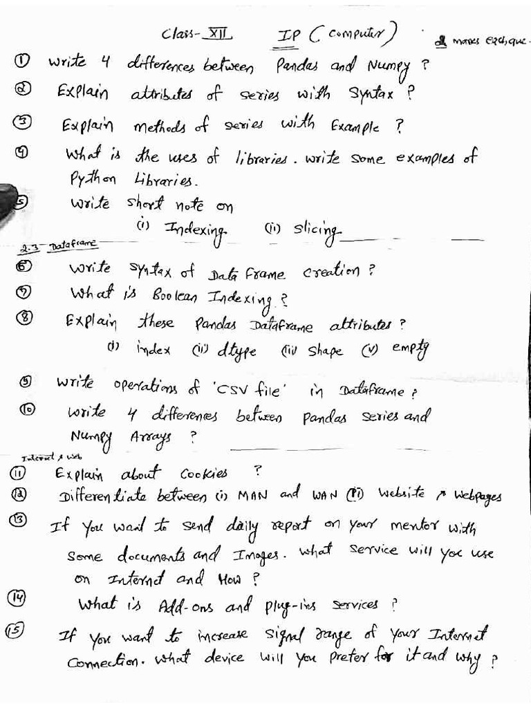 ip paper class 12 | PDF