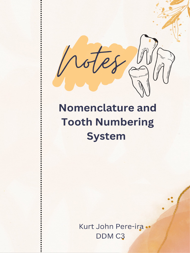 Nomeclature and Notation System Notes | PDF