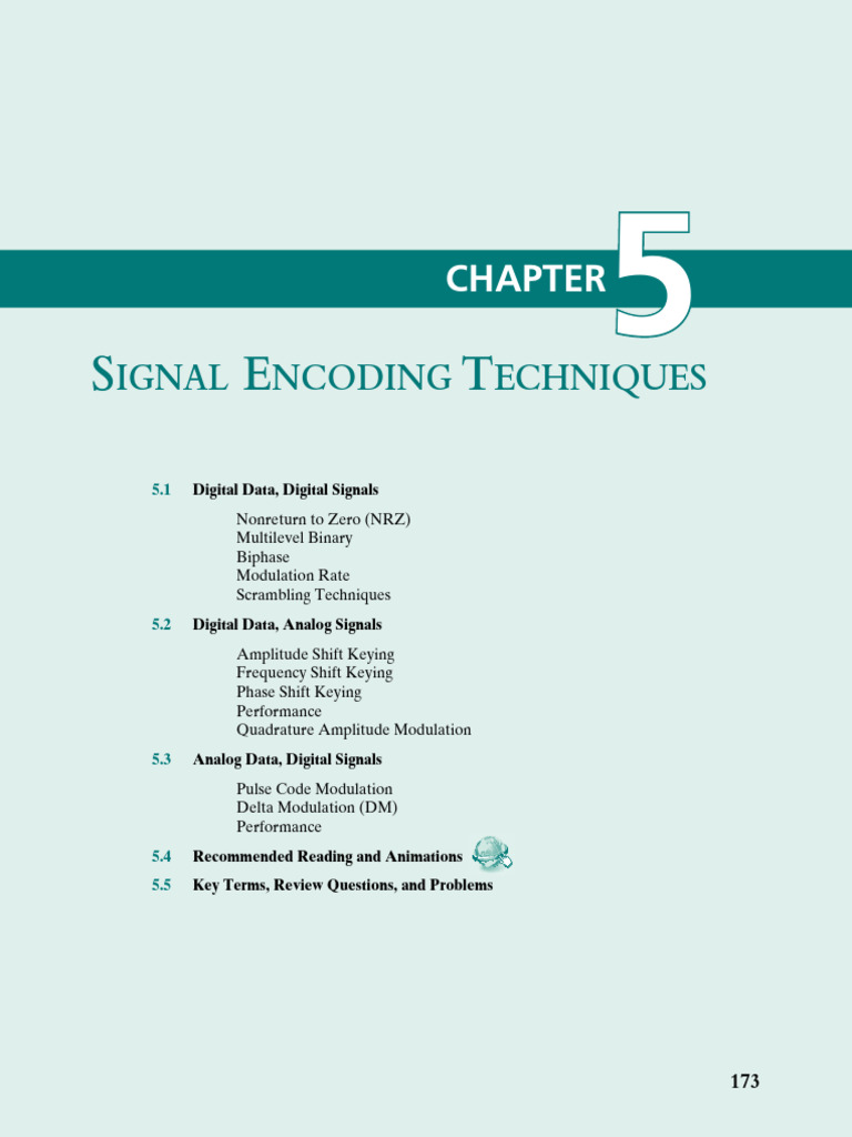 Data Encoding | PDF | Modulation | Digital Signal