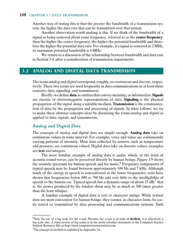 Data Transmission Basics | PDF | Digital Signal | Video