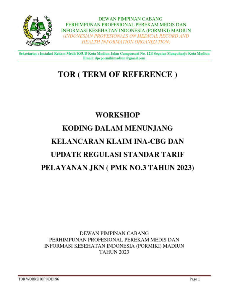 Workshop Koding Klaim INA-CBG | PDF | Sains & Matematika