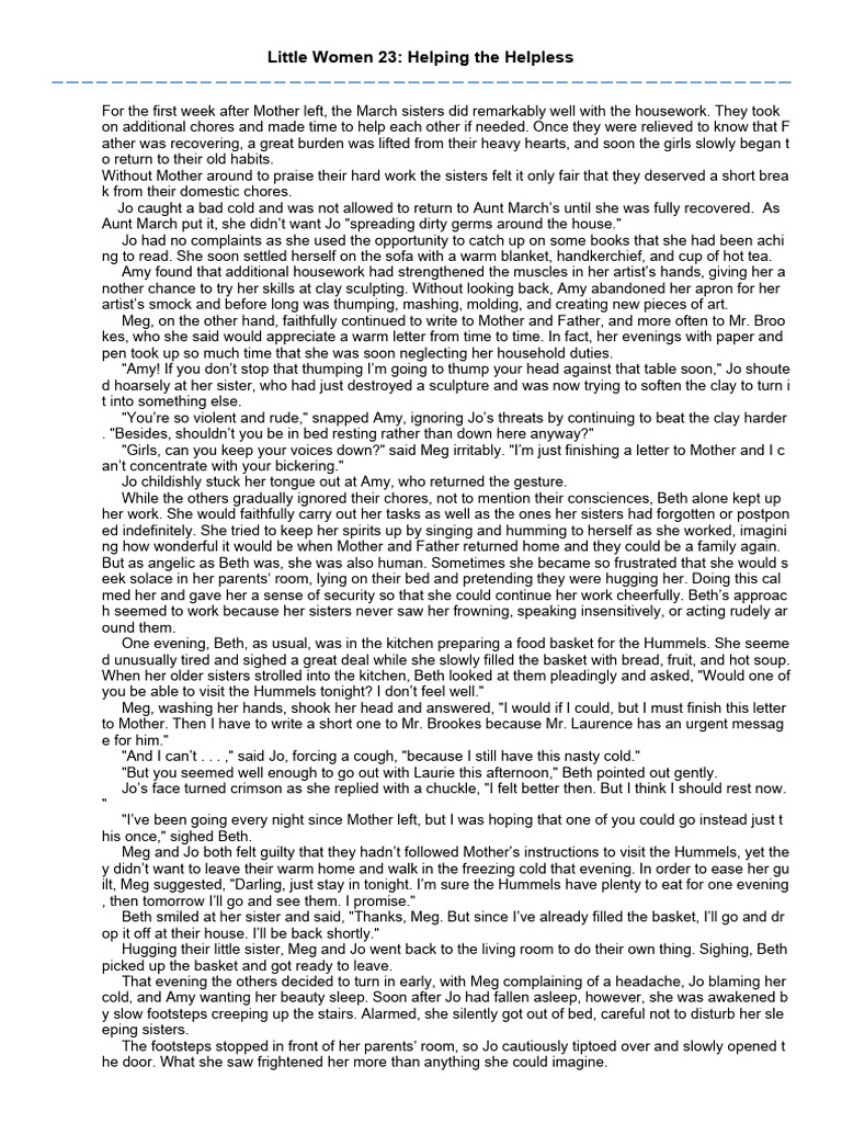 Little Women 23 | PDF | Little Women